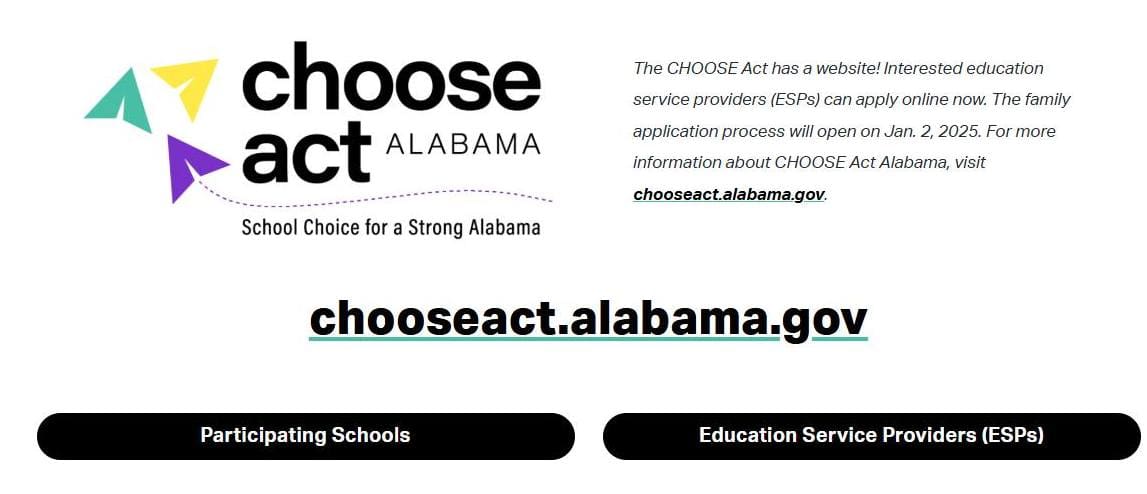 CHOOSE Act | South Alabama Homeschooling